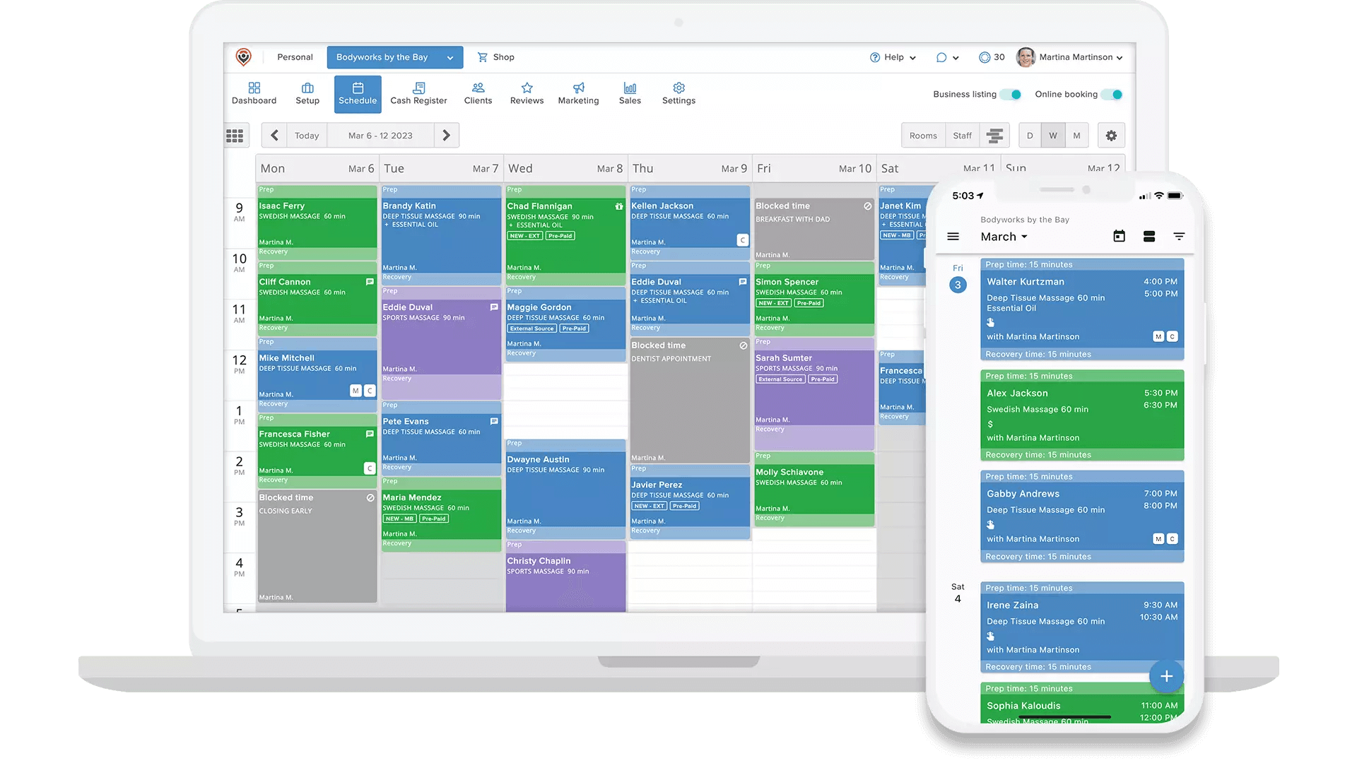 Massage Scheduling Software for Therapists | MassageBook